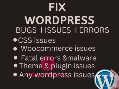 Troubleshoot Your Wordpress Website Fix Bugs Or Errors Fast Upwork