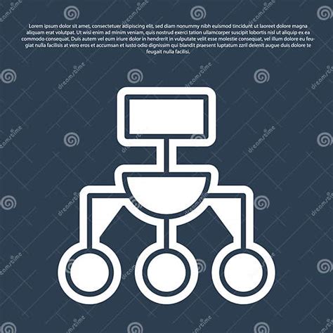 Blue Line Algorithm Icon Isolated On Blue Background Algorithm Symbol Design From Artificial