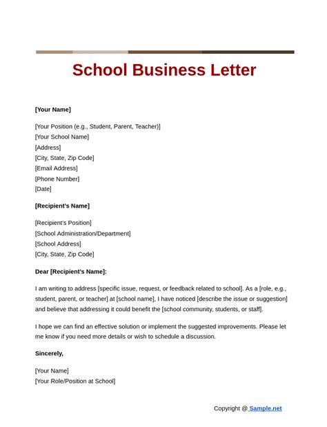 Format A Business Letter Samples