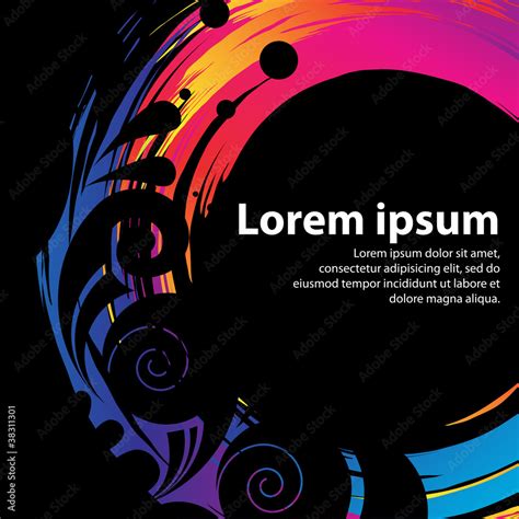 Rainbow Circle Background Stock Vector Adobe Stock