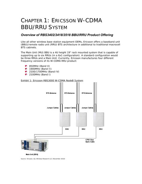 Ericsson W Cdma Bburru System Overview