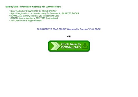 Ppt Readonline Geometry For Dummies Free Download Powerpoint