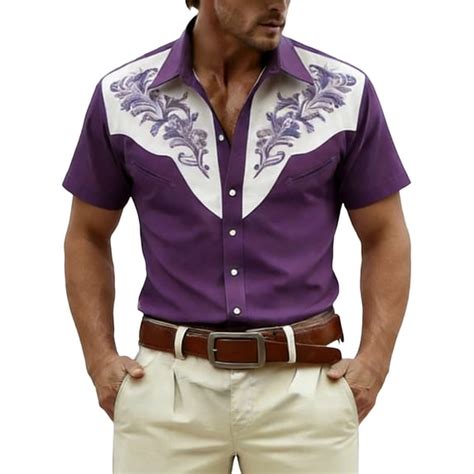 Conzone Mens Buttons Down Shirts Short Sleeve Shirts For Men Trendy