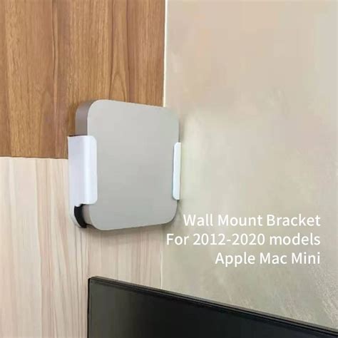Wall Bracket For Apple Mac Mini 2012 2020 Computer Back Mounted Desktop Bottom Bracket Free