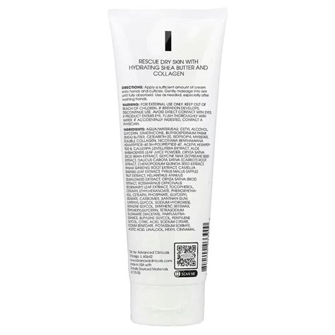 Advanced Clinicals Collagen Hand Cream 8 Fl Oz 237 Ml Iherb Việt Nam