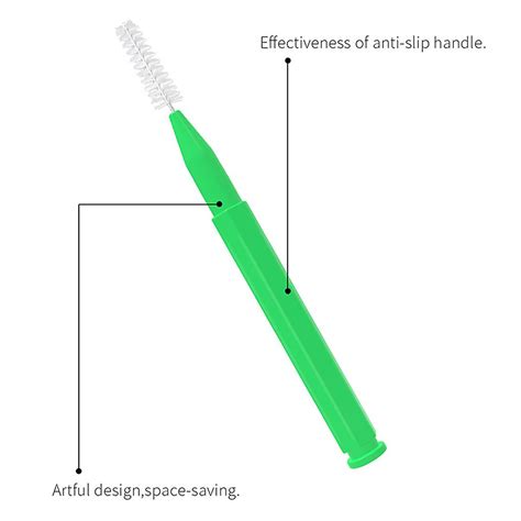 Interdental Brush Between Teeth For Brace Flossing Head 40 Count Nagy