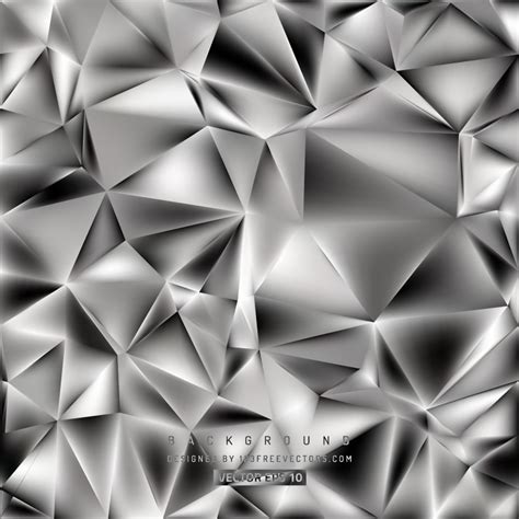 Gray Polygonal Triangular Background Design