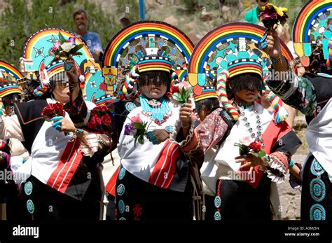 Zuni Pueblo Dancers Preforming Traditional Dances At Bandelier National
