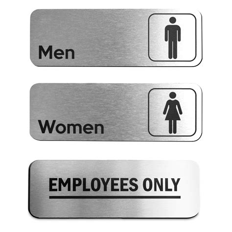 Womens Restroom Etiquette Sign Toilet Door Sign Men Women Bathroom Wc