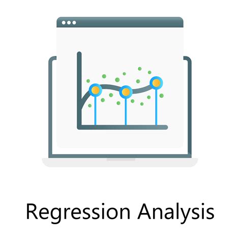 Dot Plot Chart Inside Web Regression Analysis In Flat Gradient Concept