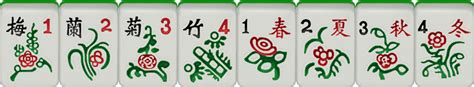 花牌 中国マージャンの番種表です 麻雀国