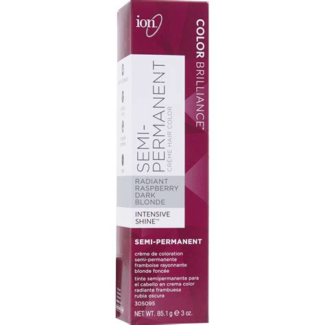 Radiant Raspberry Dark Blonde Color Brilliance Semi Permanent Hair Color By Ion Demi And Semi