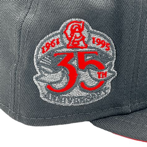 New Era Los Angeles Angels Black Metallic Side Patch 59fifty Fitted Ha
