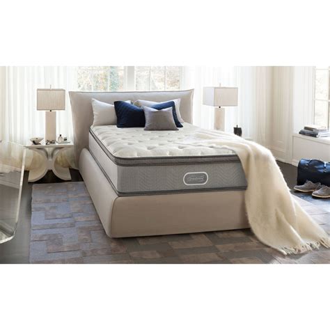 Beautyrest Br800 135 Plush Pillow Top Mattress Set Queen At Bettina
