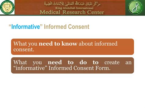Informed Consent Definition And Elements Pptx