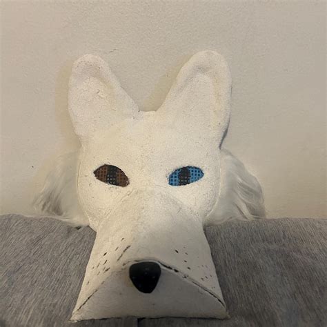 Arctic Fox Therian Mask Etsy