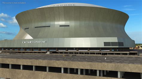 3d Model Caesars Superdome Stadium 3d Molier International