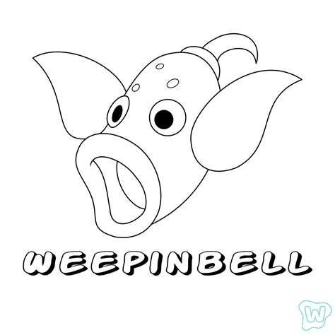Pokemon Weepinbell Coloring Pages