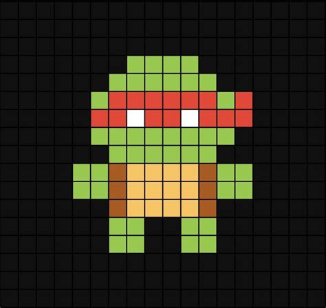 Raphael Small Pixel Art Pixel Art Pixel Art Pattern Pixel Art Templates