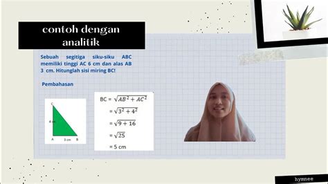 Theorema Phytagoras Dengan Menggunakan Aplikasi Software Geogebra Youtube