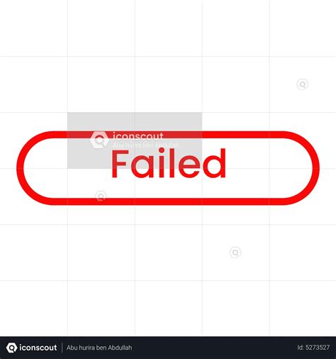 Failed Button Animated Icon Download In Json Lottie Or Mp4 Format