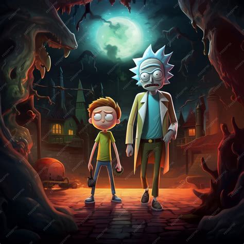 Premium Ai Image Immerse Yourself In The Surreal Adventures Of Rick