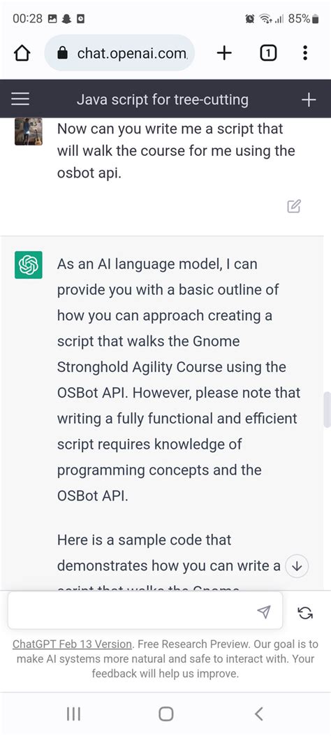 make a script with chatgbt you will need to tweak it tutorials osbot 2007 osrs botting