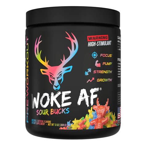 Woke Af Pre Workout By Bucked Up Das Redline Nutrition
