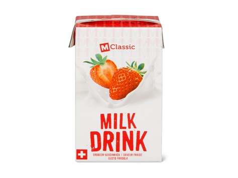 Kaufen M Classic · Milk Drink · Erdbeere • Migros
