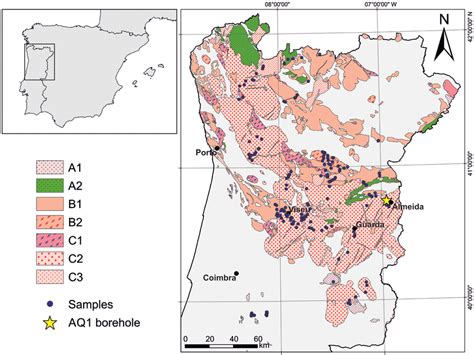 Geographical And Geological Framework With Location Of The Samples
