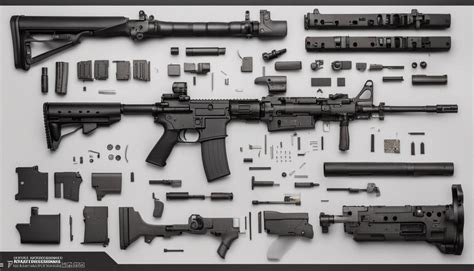 Fully Disassembled M4a1 By Manimalx On Deviantart