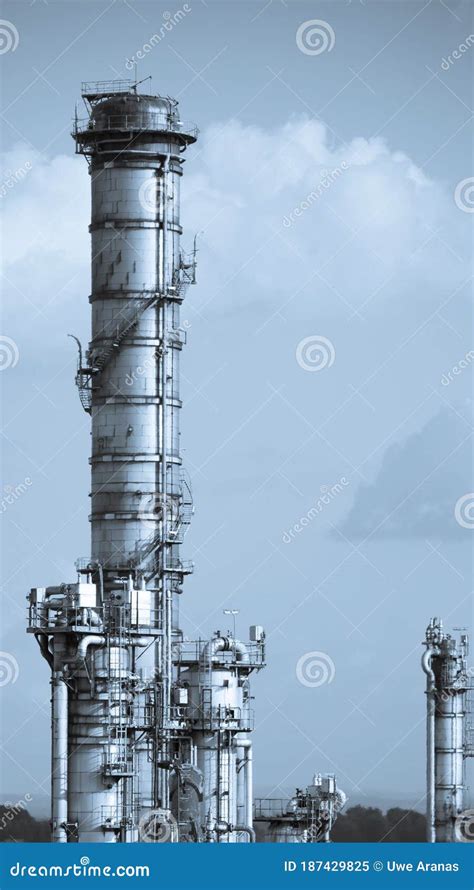 distillation columns as part of the process equipment in a chemical