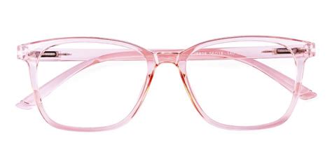 Make Square Pink Eyeglasses Frame Abbe Glasses