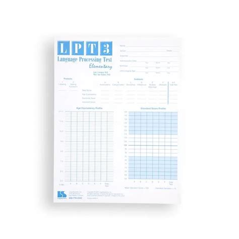 Lpt 3 Language Processing Test 3 Elementary