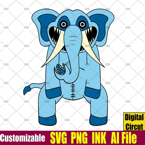 Humanized Bubba Bubbaphant Monster Svg Humanized Coloring Pa Inspire Uplift