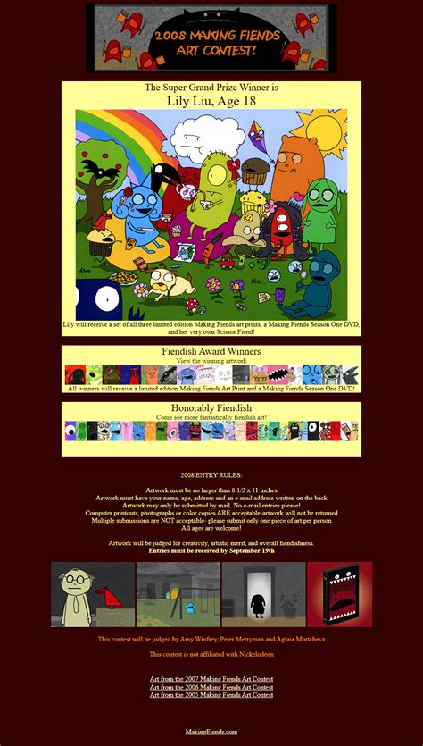 Making Fiends In 2008 Web Design Museum