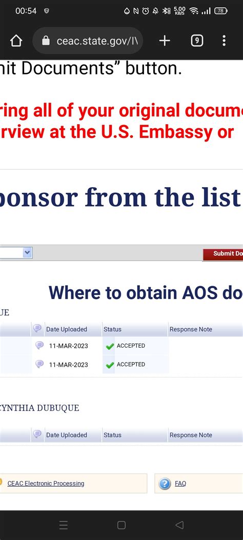Question About Nvc Accepted Documents And Messages United Kingdom Visajourney