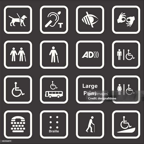 Accessibility Icons High Res Vector Graphic Getty Images