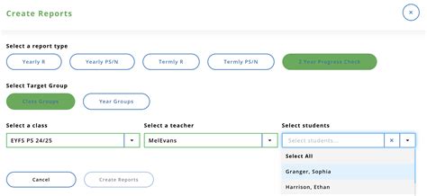 Eyfs Two Year Progress Check Report