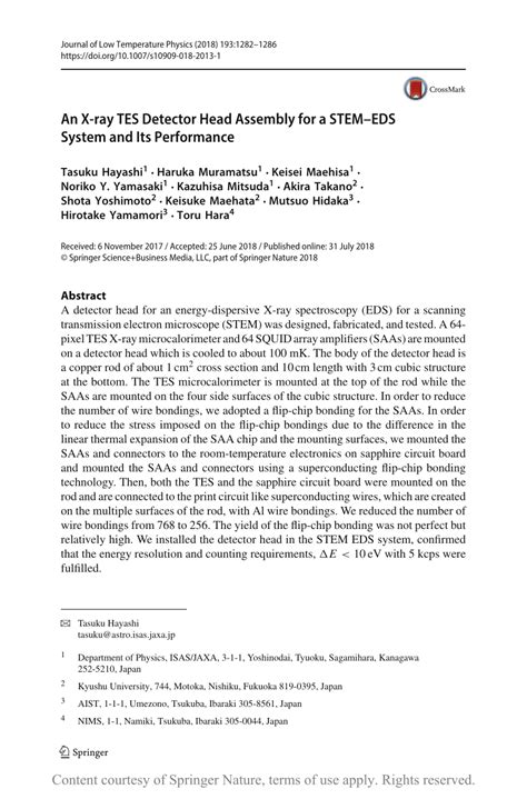 An X Ray Tes Detector Head Assembly For A Stemeds System And Its