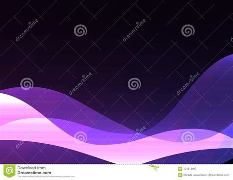Line Curve Transparent Layer Abstract Background Stock Vector Illustration Of Glow Multicolor