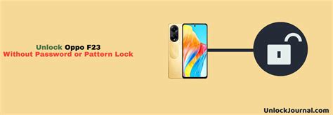 How To Unlock Oppo F23 With Forgotten Password Or Pattern Lock