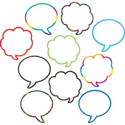 Speech Thought Bubbles Accents Tcr5047 Teacher Created Resources