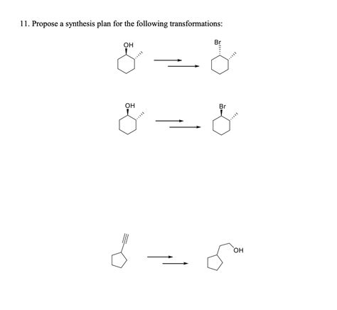 Solved Propose A Synthesis Plan For The Following Chegg Com