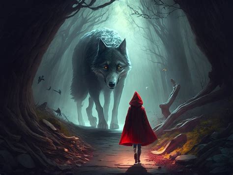 Dark Red Riding Hood Art