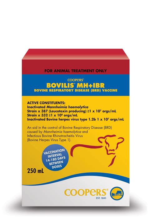 Bovilis Mh Ibr Vaccine 250 Ml Country Vet