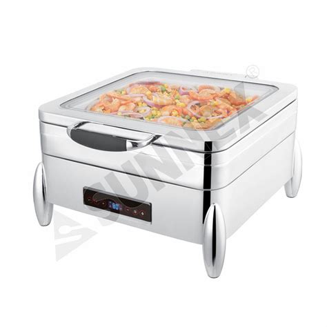 Square Precise Temperature Control Electric Chafer Manufacturers Sunnex