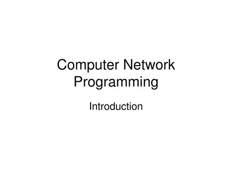 Ppt Computer Network Programming Powerpoint Presentation Free