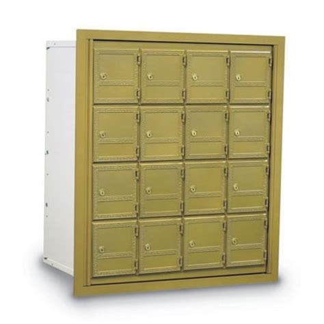16 Door Front Load Brass Mailbox Caddetails
