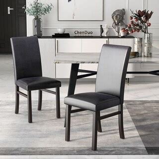 Upholstered Dining Chairs Set Of 2 With Solid Rubber Wood Legs 225